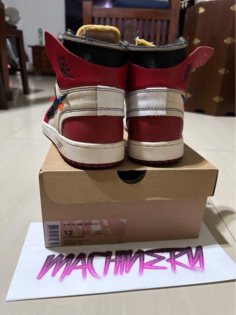 Nike Off-White The 10: Air Jordan 1 Chicago, Men's Fashion, Footwear, Sneakers on Carousell