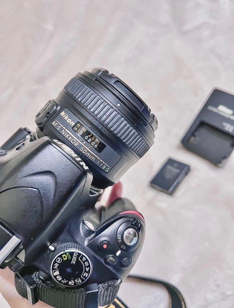Nikon D3200 + Nikkor 50mm 1.8G Prime Lens, Photography, Cameras on Carousell