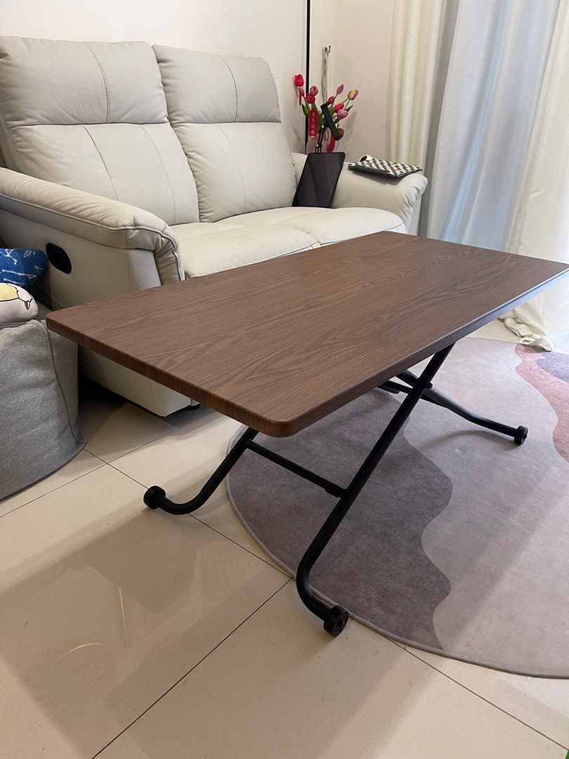 NITORI HEIGHT-ADJUSTABLE COFFEE TABLE, Furniture & Home Living ...