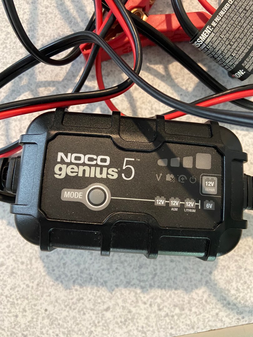 Noco Genius 5 smart car/bike battery charger, Car Accessories, Electronics & Lights on Carousell