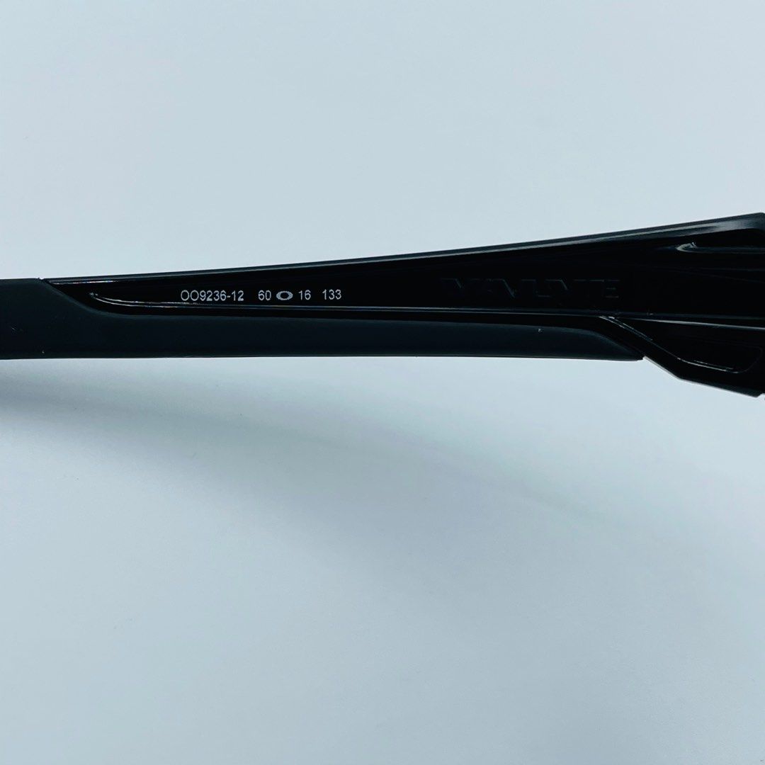 Oakley Valve Polished Black w/ Deep Blue Iridium Polarized, Men's ...