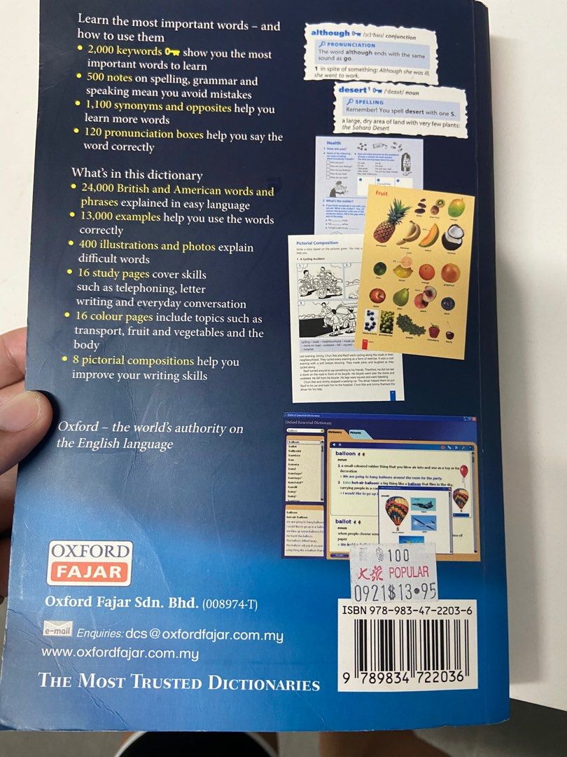 Oxford Dictionary for Primary School kids, Hobbies & Toys, Books ...