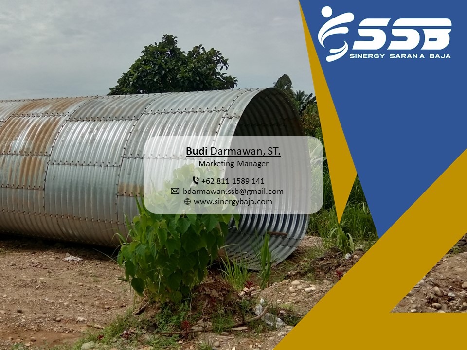 Pabrik Pipa Culvert Armco Nestable Flange Multi Plate Pipe Gorong ...