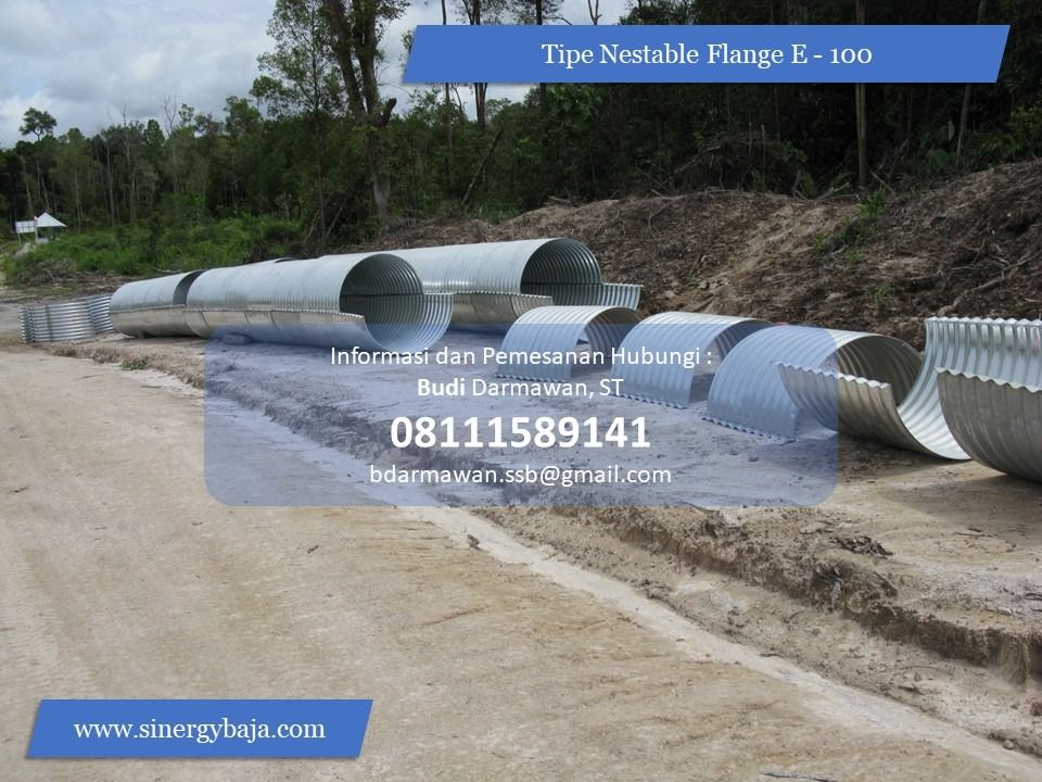 Pabrikan Pipa Culvert Armco Nestable Flange Multi Plate Pipe Gorong ...