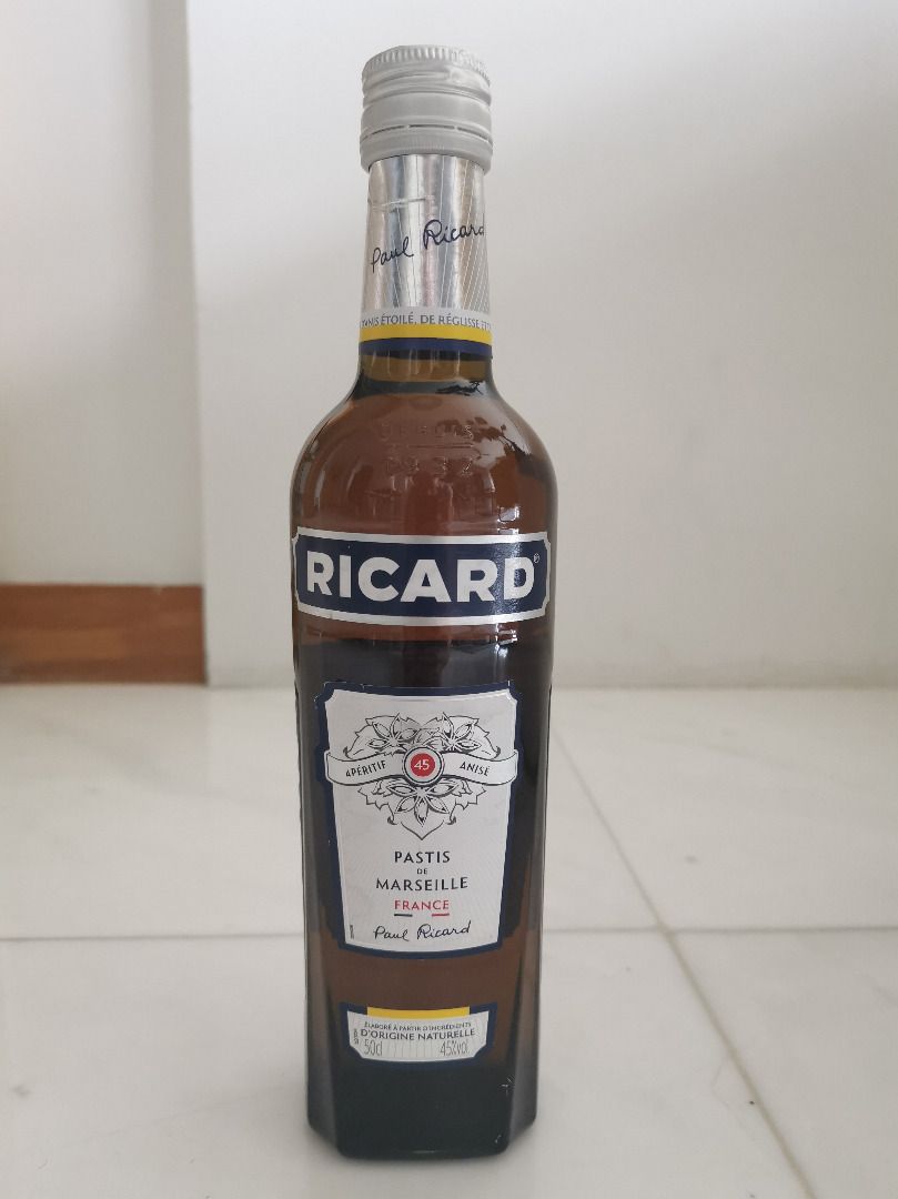 Pastis RICARD 45% 0.50L, Food & Drinks, Alcoholic Beverages on Carousell