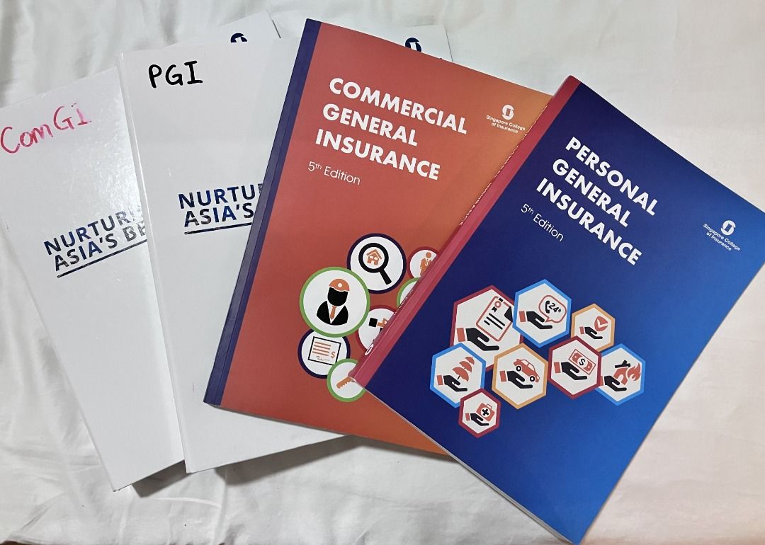 PGI & ComGI Insurance Textbooks + Class Notes + Mock Exams, Hobbies ...