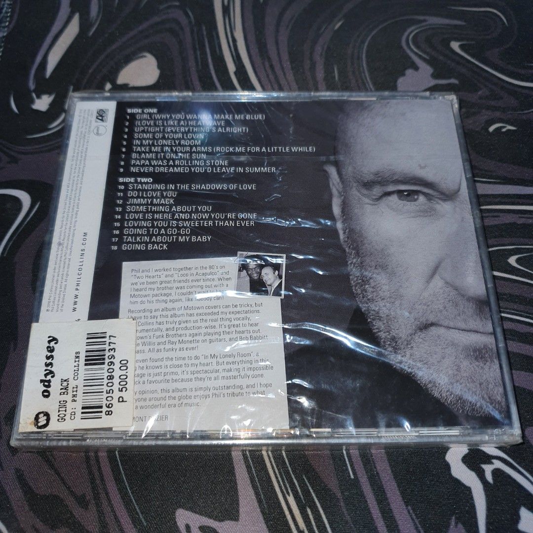 Phil Collins - Going Back - sealed and new, Hobbies & Toys, Music ...