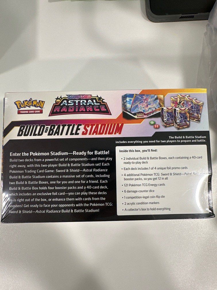Pokemon TCG Astral Radiance Build and Battle stadium box, Hobbies ...