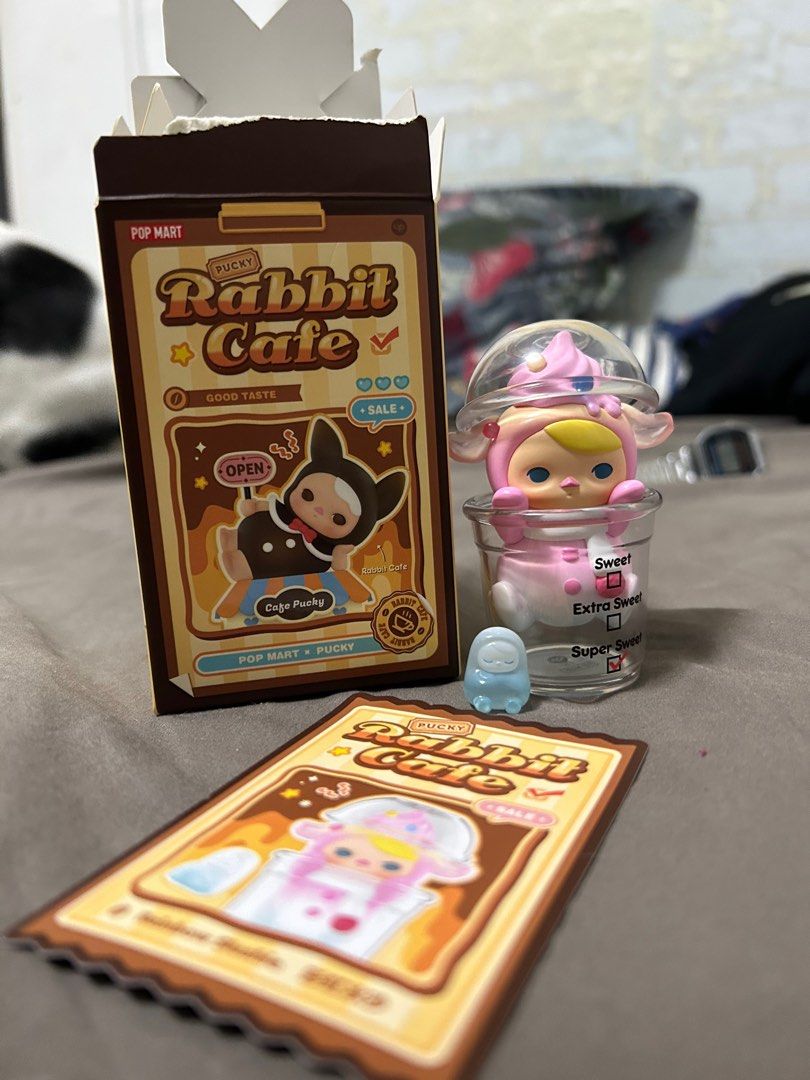 Pop mart rabbit cafe rainbow slushie, Hobbies & Toys, Toys & Games on ...