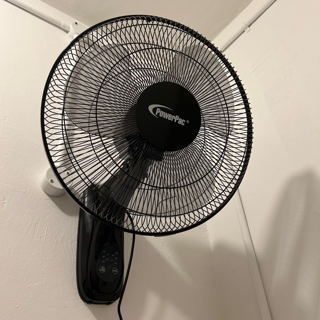 PowerPac 16" Wall Fan, Furniture & Home Living, Lighting & Fans, Fans ...
