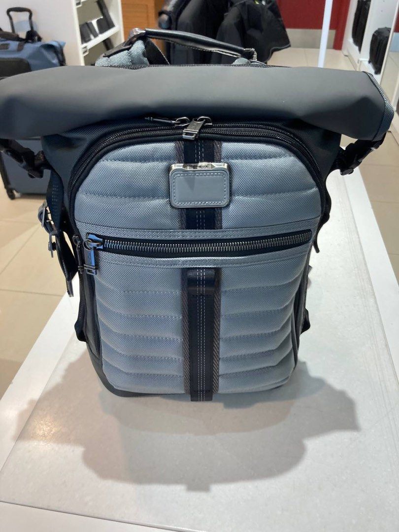 (PREORDER) TUMI ALLY ROLL TOP BACKPACK, Men's Fashion, Bags, Backpacks ...