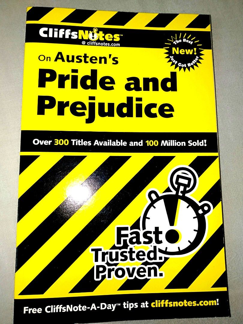 Pride and Prejudice CLIFF NOTES, Hobbies & Toys, Books & Magazines ...