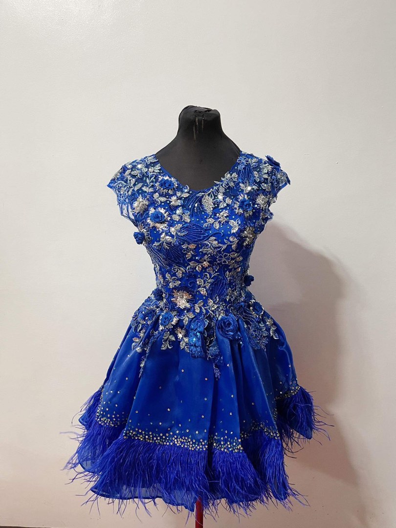 ROYAL BLUE PROM COCKTAIL DRESS on Carousell