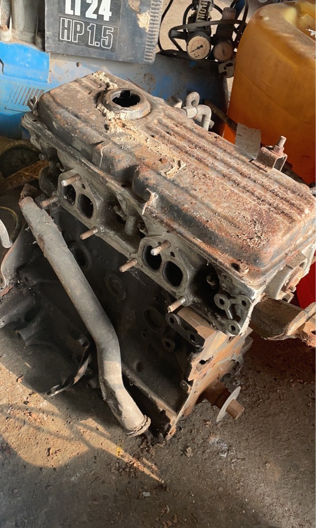 Proton wira satria putra arena 4g15 cylinder head block enjin engine ...