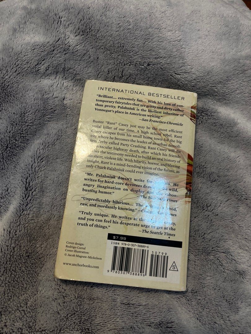 Rant by Chuck Palahniuk, Hobbies & Toys, Books & Magazines, Fiction ...