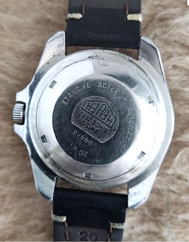 Rare! HEUER 1000 Ref 844-3 AUTOMATIC MONNIN Stainless Steel 42mm MENS ...