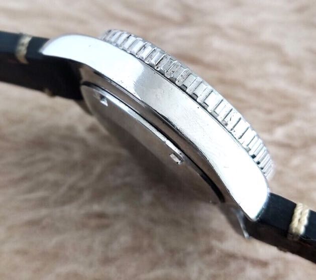 Rare! HEUER 1000 Ref 844-3 AUTOMATIC MONNIN Stainless Steel 42mm MENS ...