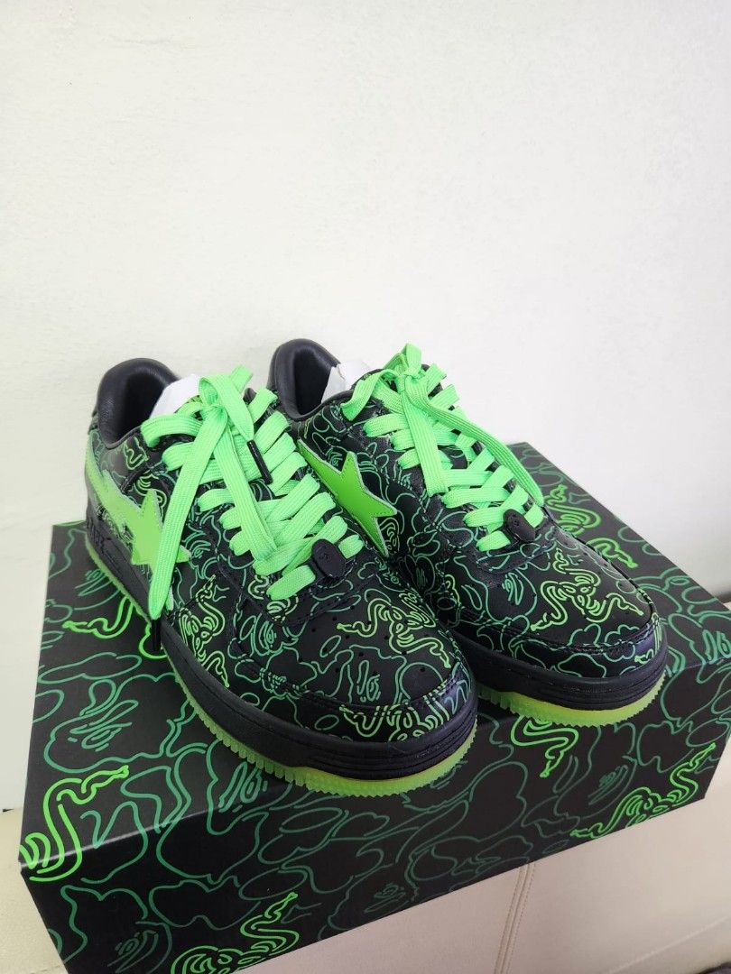 Razer x A Bathing Ape (BAPE) BAPE STA Sneakers, Men's Fashion, Footwear ...