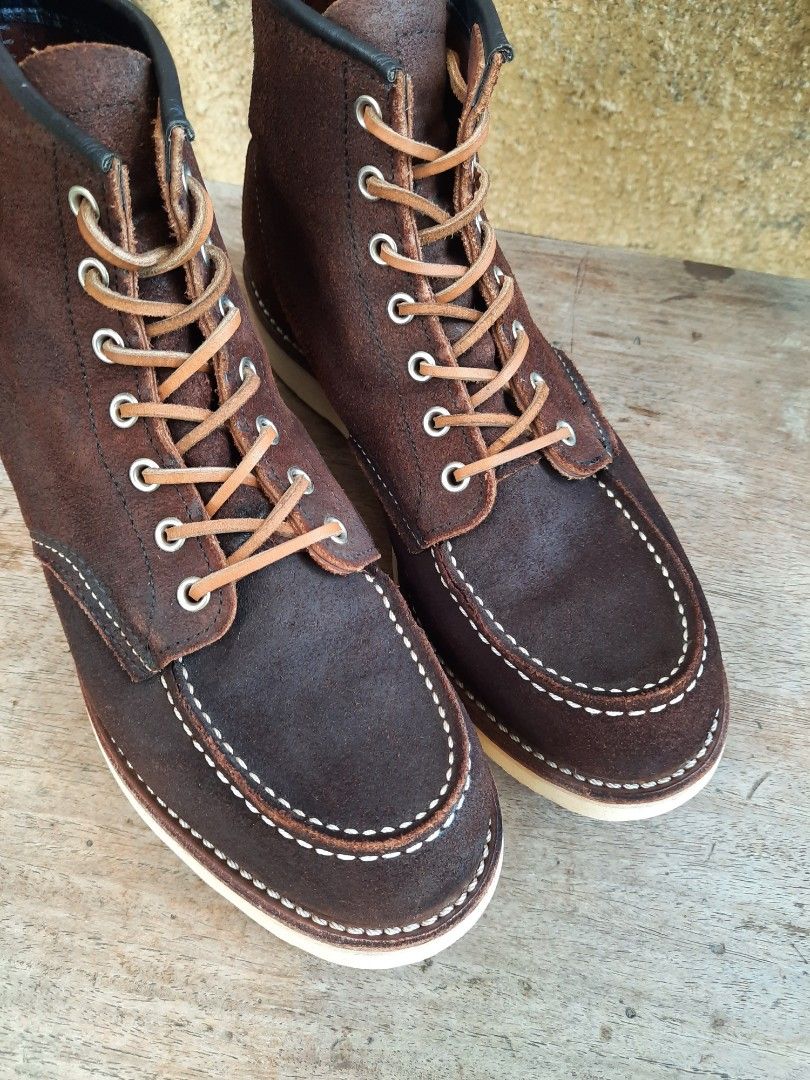 Red Wing 8878 Java Roughout Moc Toe Redwing, Men's Fashion, Footwear ...