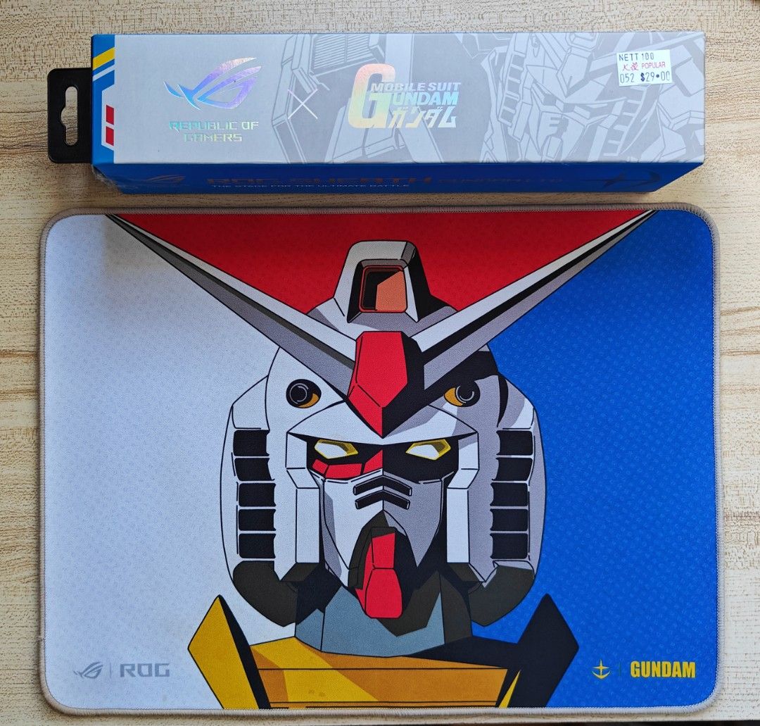 ROG Gundam mouse pad, Computers & Tech, Parts & Accessories, Mouse ...