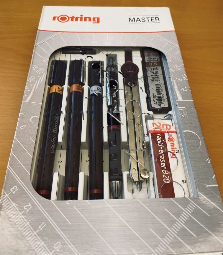 rOtring Isograph Master Set, 興趣及遊戲, 手作＆自家設計, 文具 - Carousell