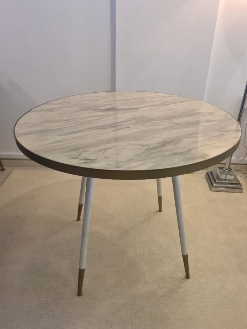 Round dining table, Furniture & Home Living, Furniture, Tables & Sets ...