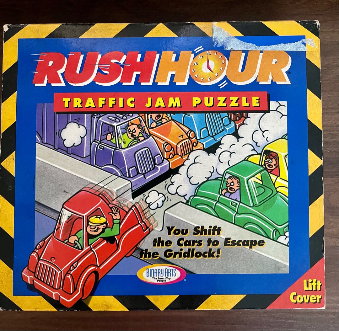 Rush Hour Traffic Jam Puzzle with 2nd Desk of Cards, Hobbies & Toys ...