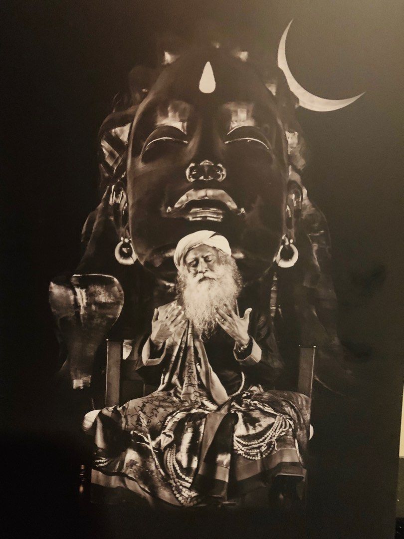 Sadhguru photo with frame, Furniture & Home Living, Home Decor, Wall ...