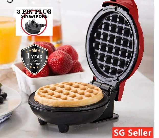 [SG Ready Stock] Mini Waffle Maker Waffles Maker Breakfast Machine, TV ...