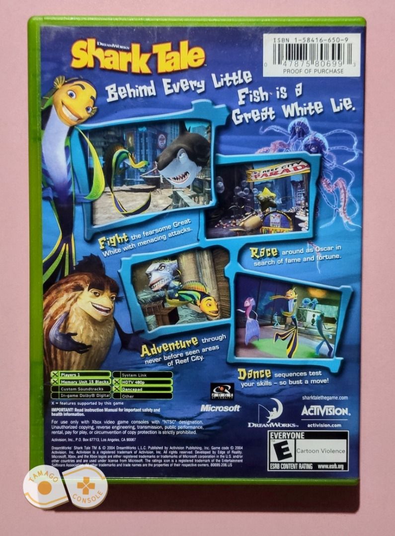 Shark Tale - [OG XBOX / Original XBOX Game] [NTSC / ENGLISH Language ...