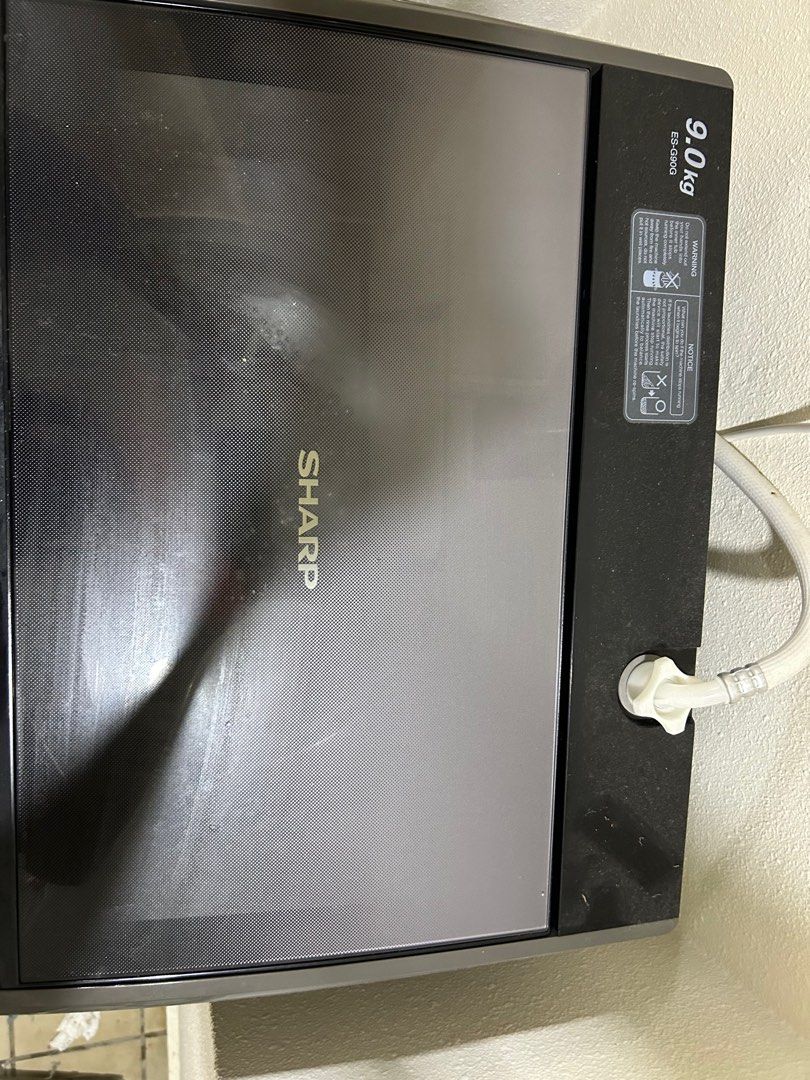 Sharp 9kg washing machine | Top Load | 1yr old , TV & Home Appliances ...