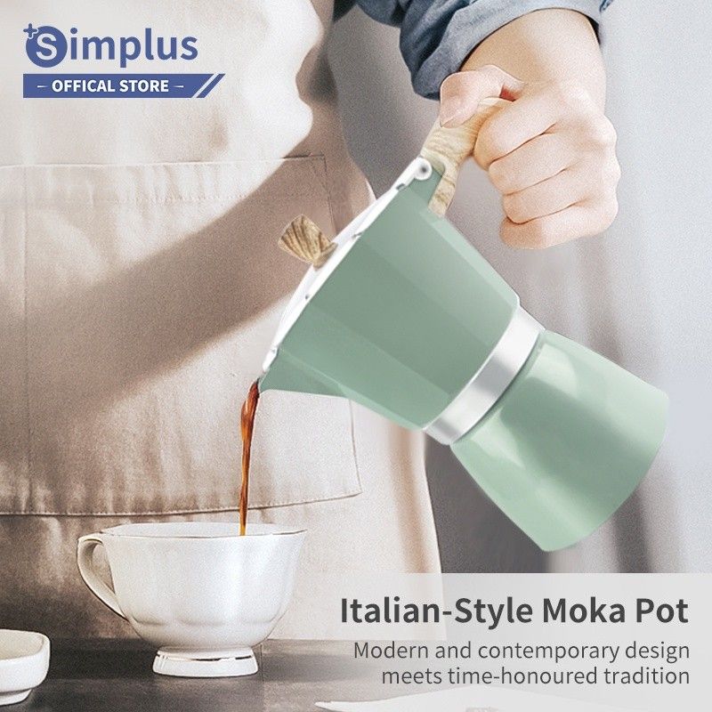 Simplus Moka Pot 300ml Espresso Coffee Maker, TV & Home Appliances ...