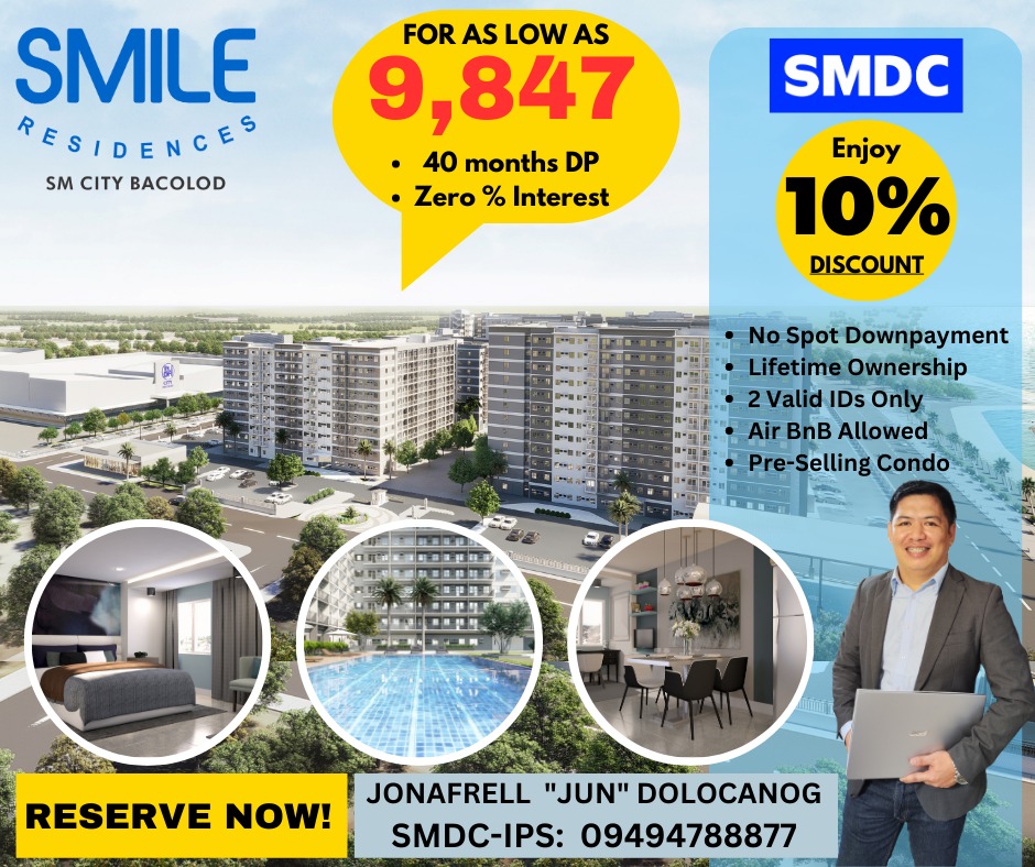 SMILE RESIDENCES @ BACOLOD CITY, Property, For Sale, Apartments ...