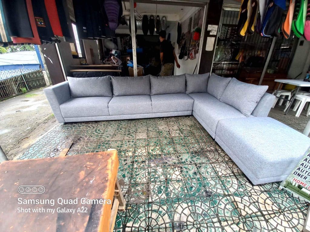 Sofa, Couch, L-Shape Sofa, Sala Set and Chairs, Furniture & Home Living ...