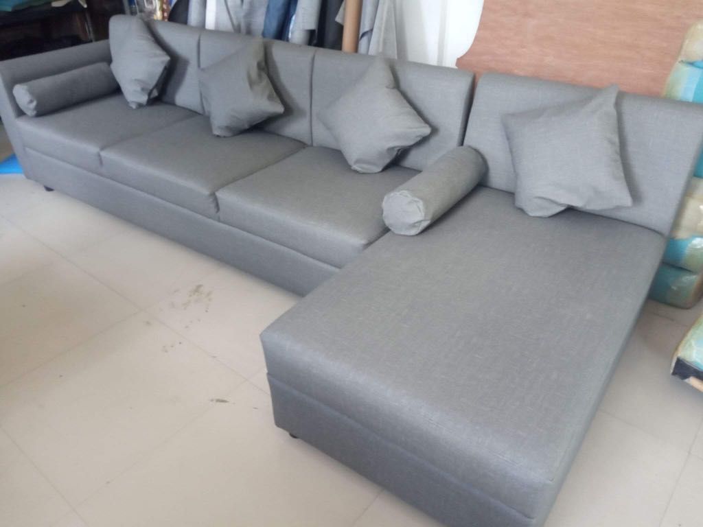 Sofa, Couch, L-Shape Sofa, Sala Set and Chairs, Furniture & Home Living ...