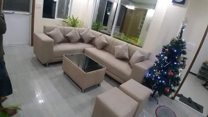Sofa, Couch, L-Shape Sofa, Sala Set and Chairs, Furniture & Home Living ...