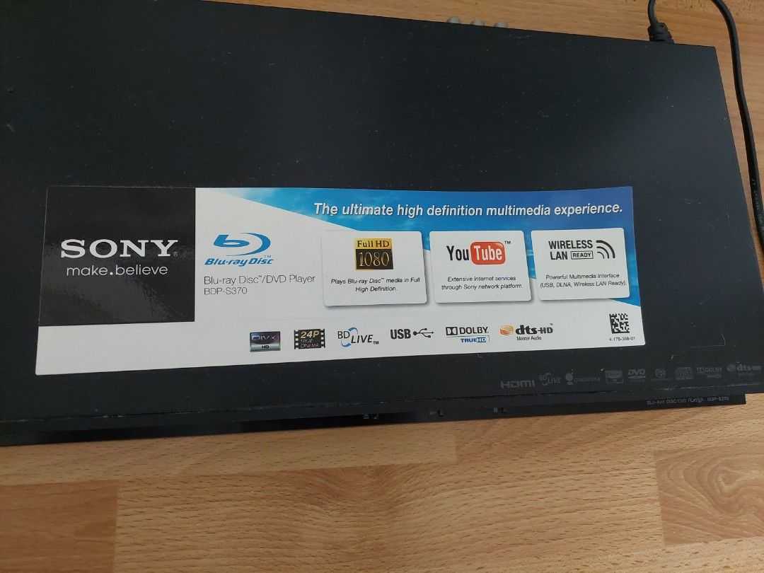 Sony Blu-Ray #BDP S370, 音響器材, 音樂播放裝置 MP3及CD Player - Carousell