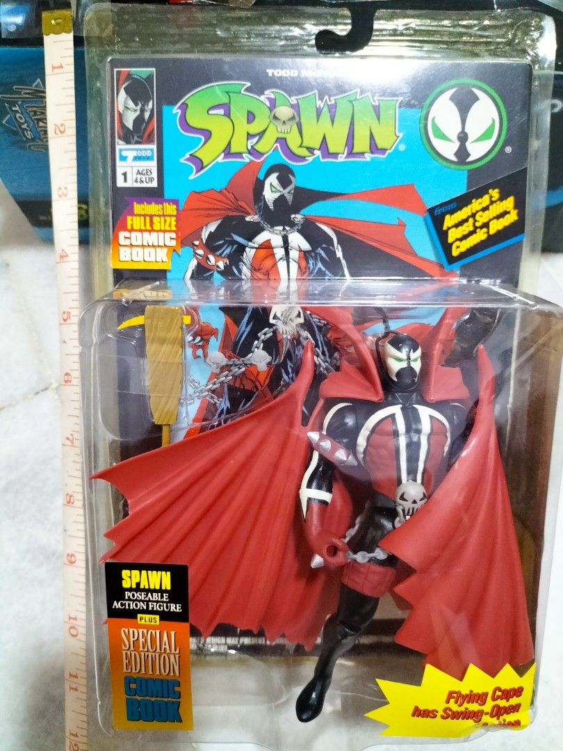 Spawn by Todd McFarlane 1994 With Comic Book, Hobbies & Toys, Toys & Games on Carousell