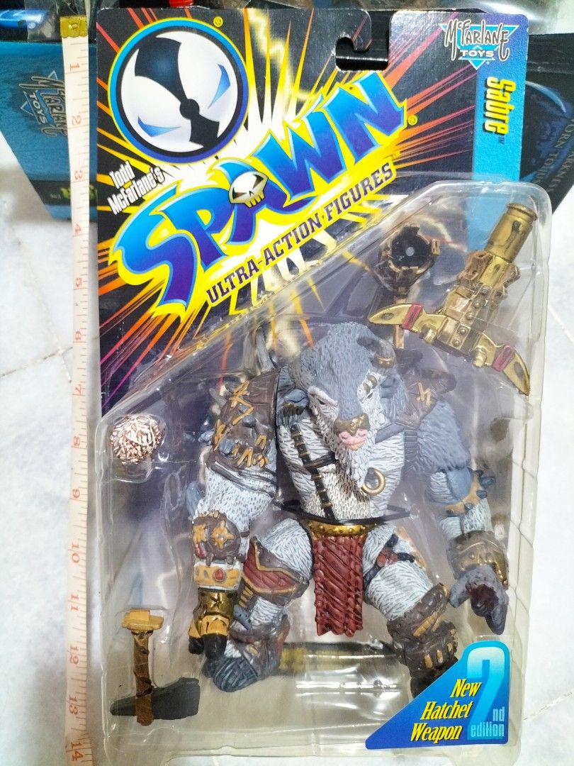 Spawn Sabre character by Todd McFarlane 1998, Hobbies & Toys, Toys & Games on Carousell