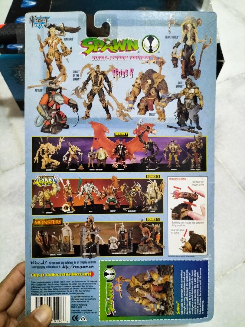 Spawn Sabre character by Todd McFarlane 1998, Hobbies & Toys, Toys & Games on Carousell