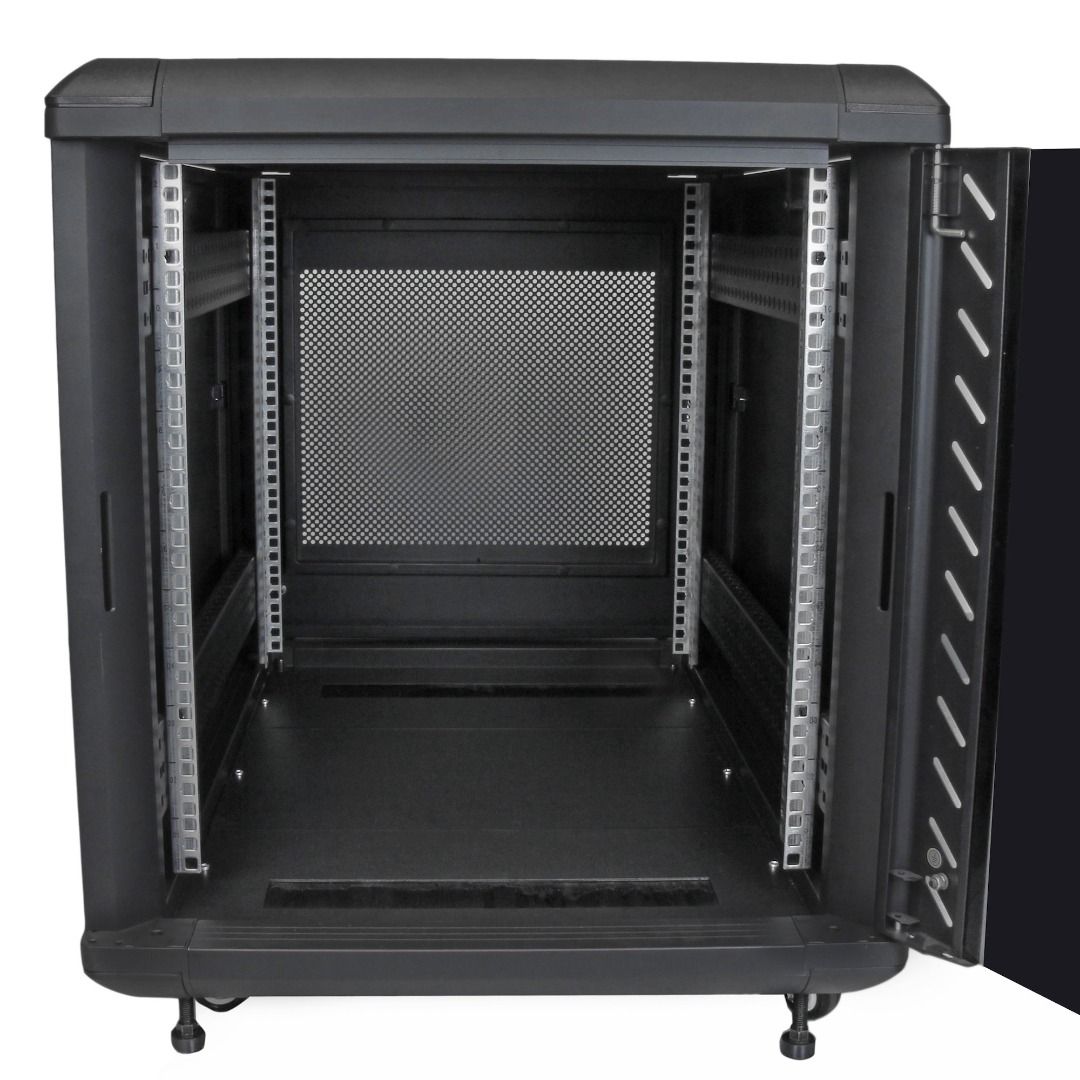 StarTech 12U Knock-Down Server Rack Cabinet with Casters - 29 in. Deep ...