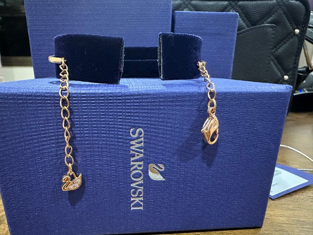 Swarovski Infinity Heart Bangle, Luxury, Accessories on Carousell