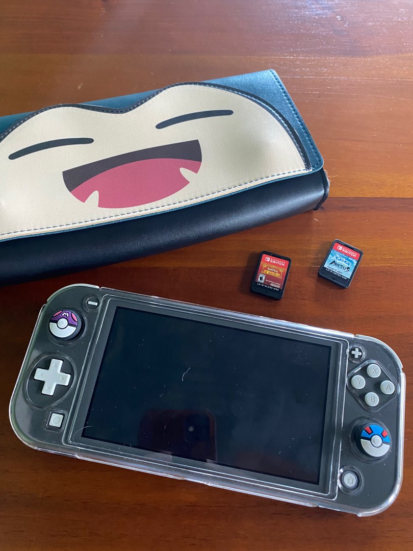 Switch Lite (accessories)+ 2 pokemon games, Video Gaming, Video Game ...