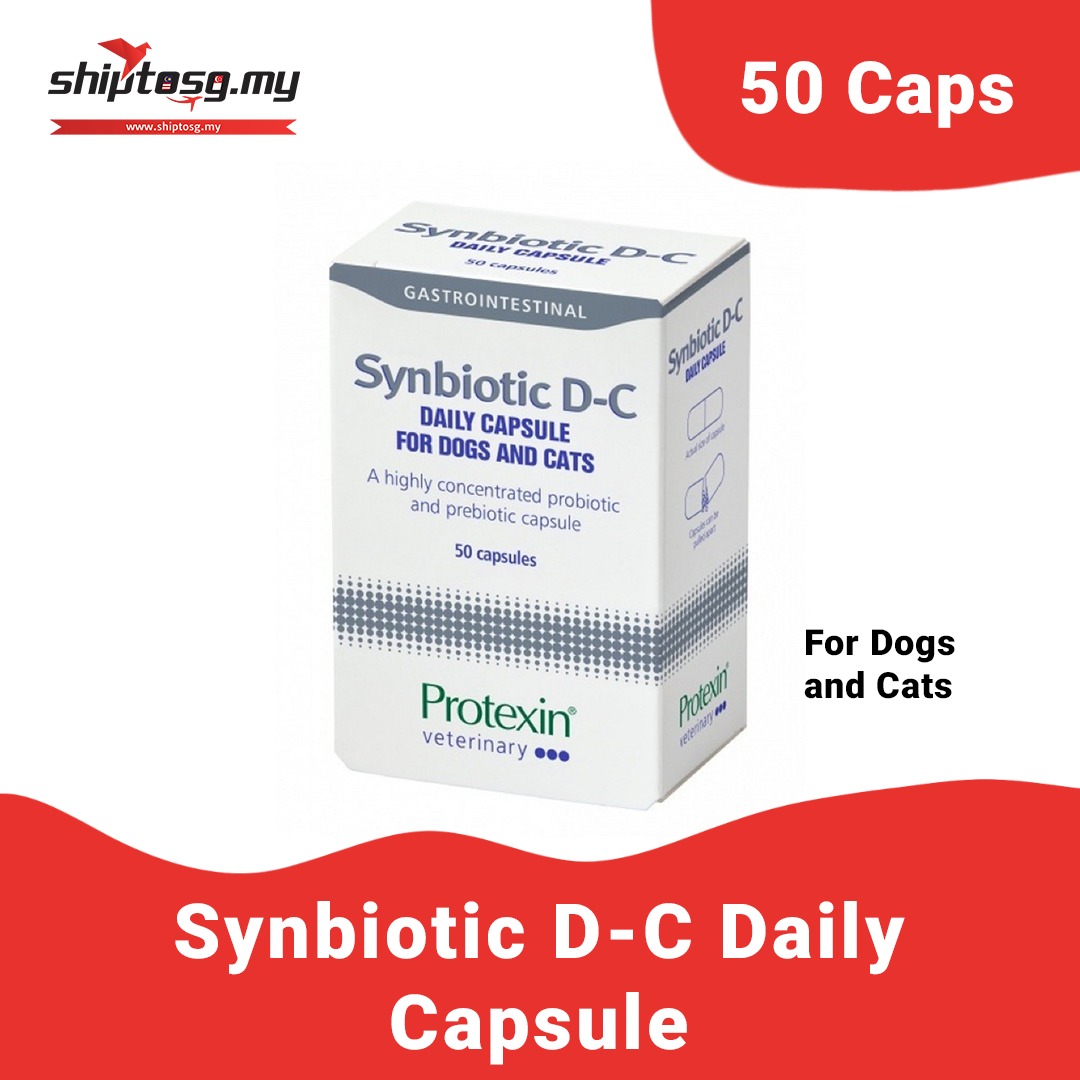 Synbiotic D-C Daily Capsule For Dog & Cat 50 Capsules, Pet Supplies ...