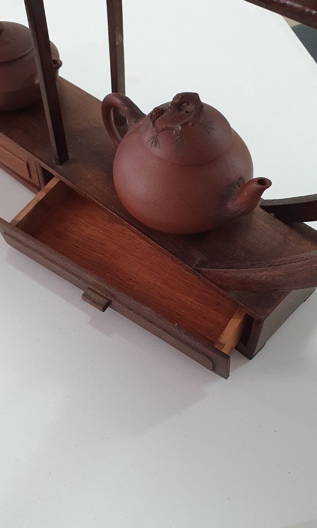 Teapot display shelf (with assorted teapots), Furniture & Home Living ...