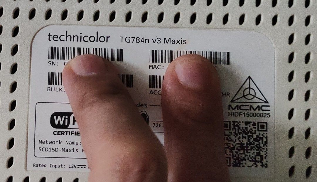 TechnicColor Router TG784n V3 Maxis, Computers & Tech, Parts ...