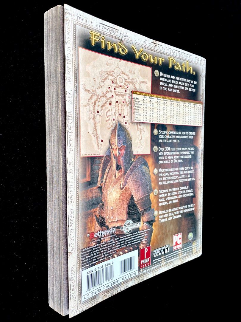 The Elder Scrolls IV Oblivion Official Guide Book for PC XBox 360 ...