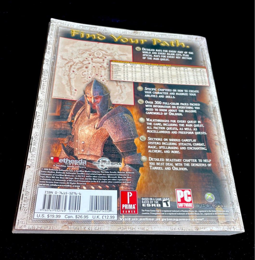 The Elder Scrolls IV Oblivion Official Guide Book for PC XBox 360 ...