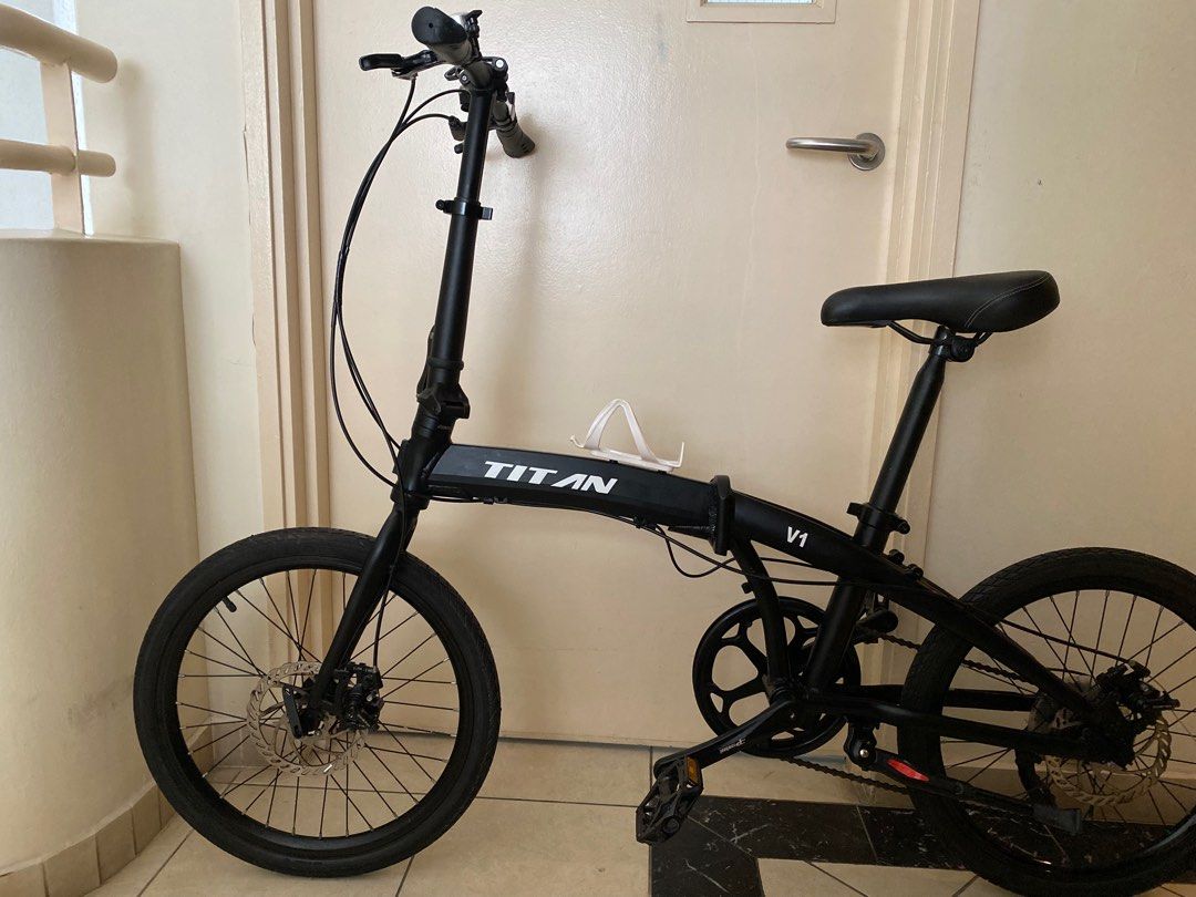 Titan V1 20” aluminium foldable bicycle, Sports Equipment, Bicycles & Parts, Bicycles on Carousell