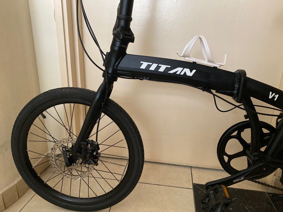 Titan V1 20” aluminium foldable bicycle, Sports Equipment, Bicycles & Parts, Bicycles on Carousell